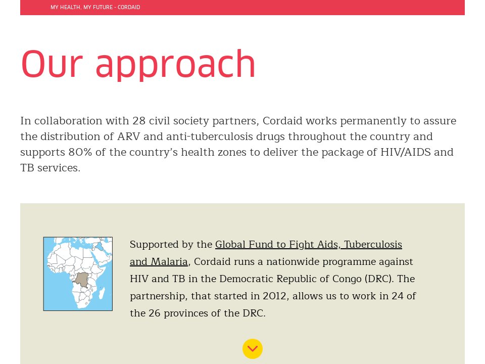 Our approach - My health, my future - Cordaid